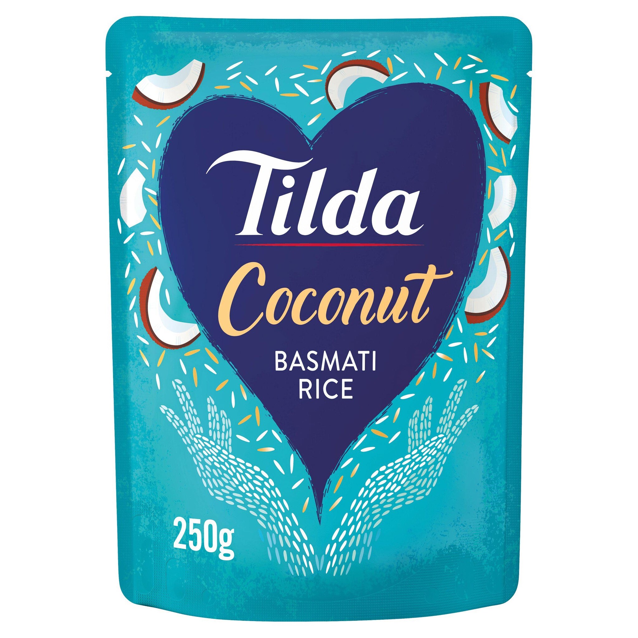 Tilda Microwave Coconut Basmati Rice 250g - Russells British Store