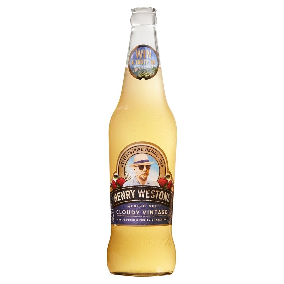 Henry Westons Medium Dry Cloudy Cider 7.3% 500ml - Russells British Store