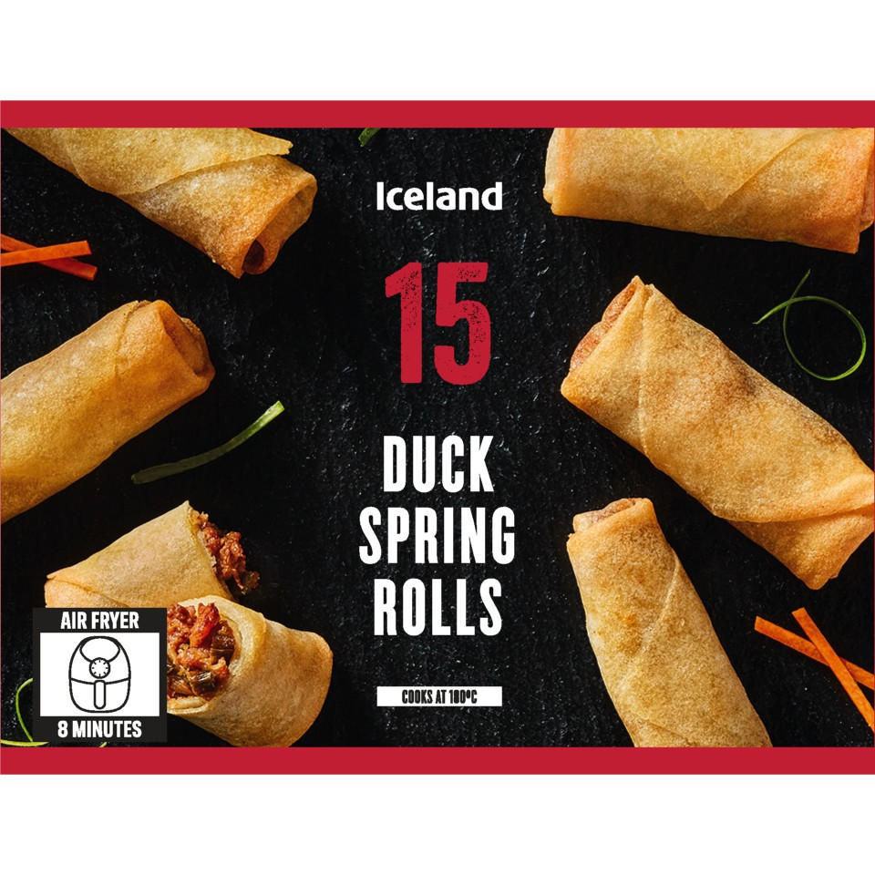Iceland 15 Duck Spring Rolls 270g - Russells British Store