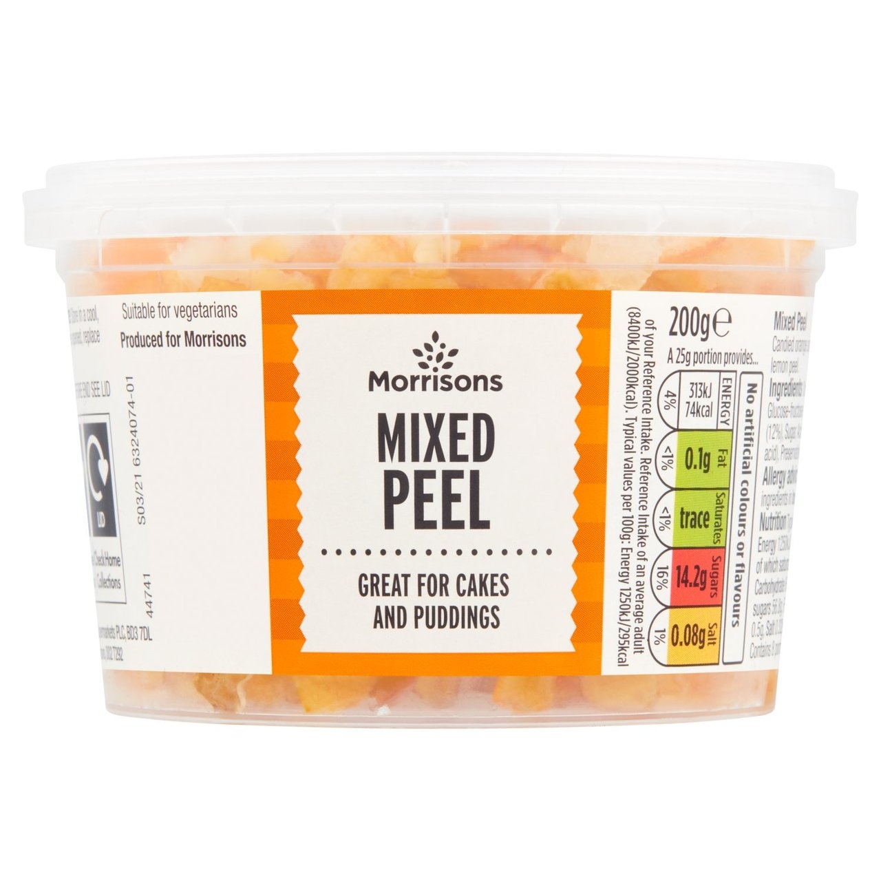 Morrisons Mixed Peel 200g - Russells British Store