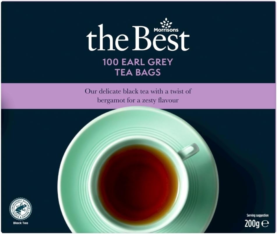 Morrisons The Best Earl Grey 100 Tea Bags 200g - Russells British Store