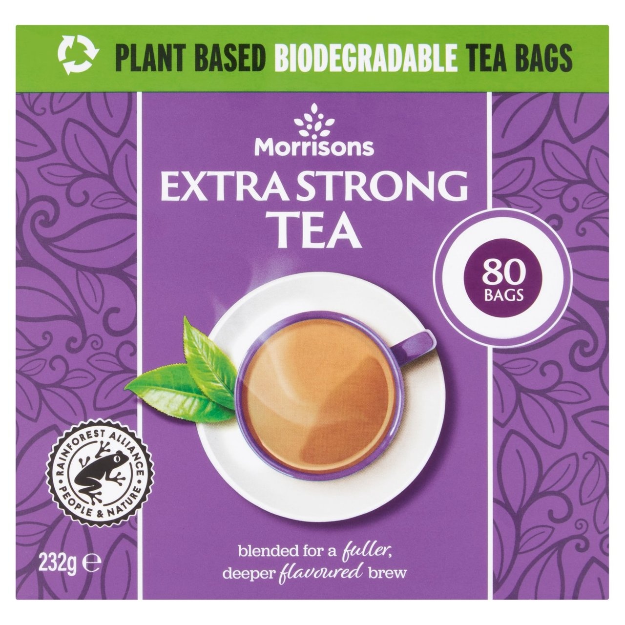 Morrisons Extra Strong 80 Tea Bags 232g - Russells British Store