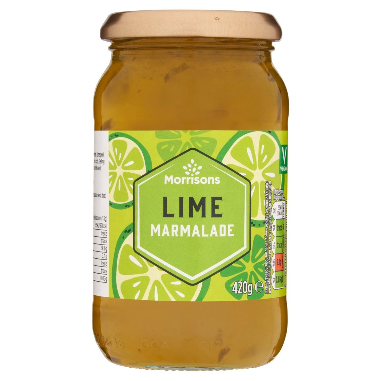 Morrisons Lime Marmalade 420g - Russells British Store