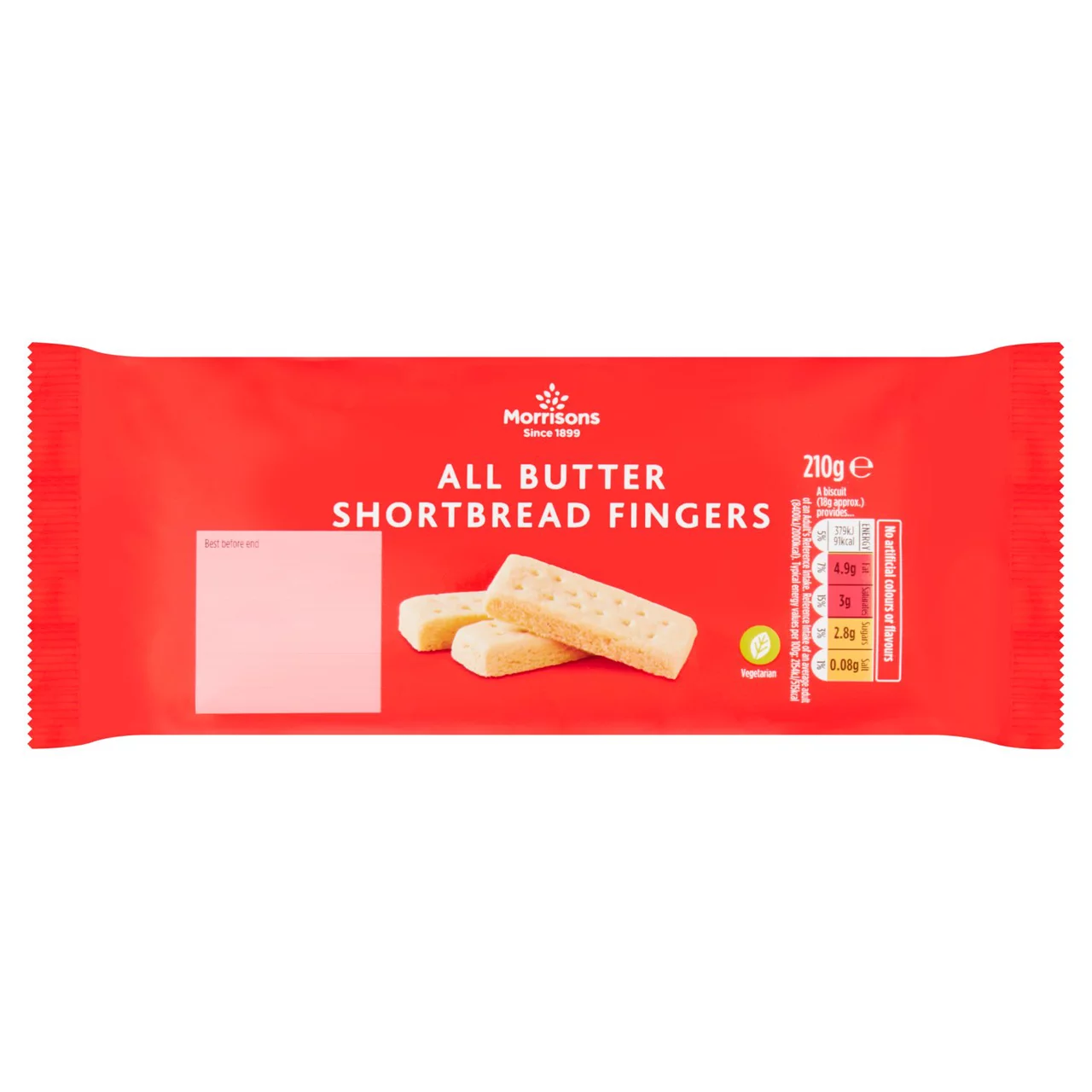Morrisons Shortbread Fingers 210g - Russells British Store