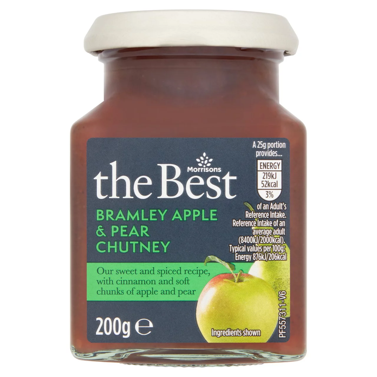 Morrisons The Best Bramley Apple & Pear Chutney 210g - Russells British ...