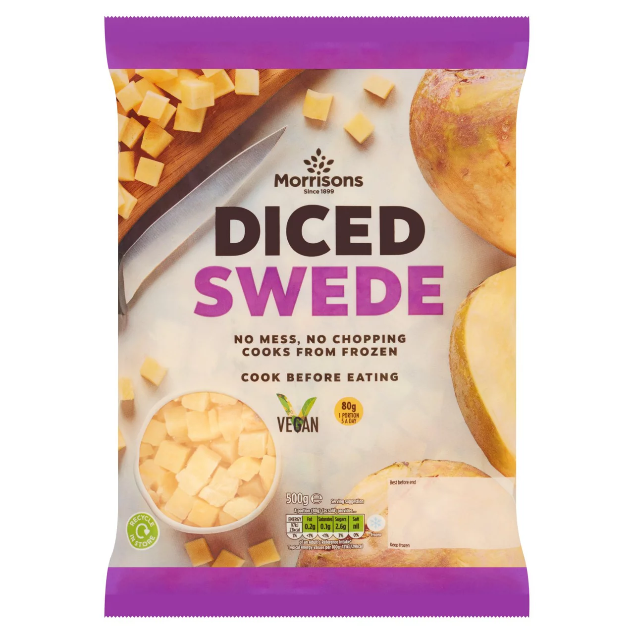 Morrisons Diced Swede 500g - Russells British Store