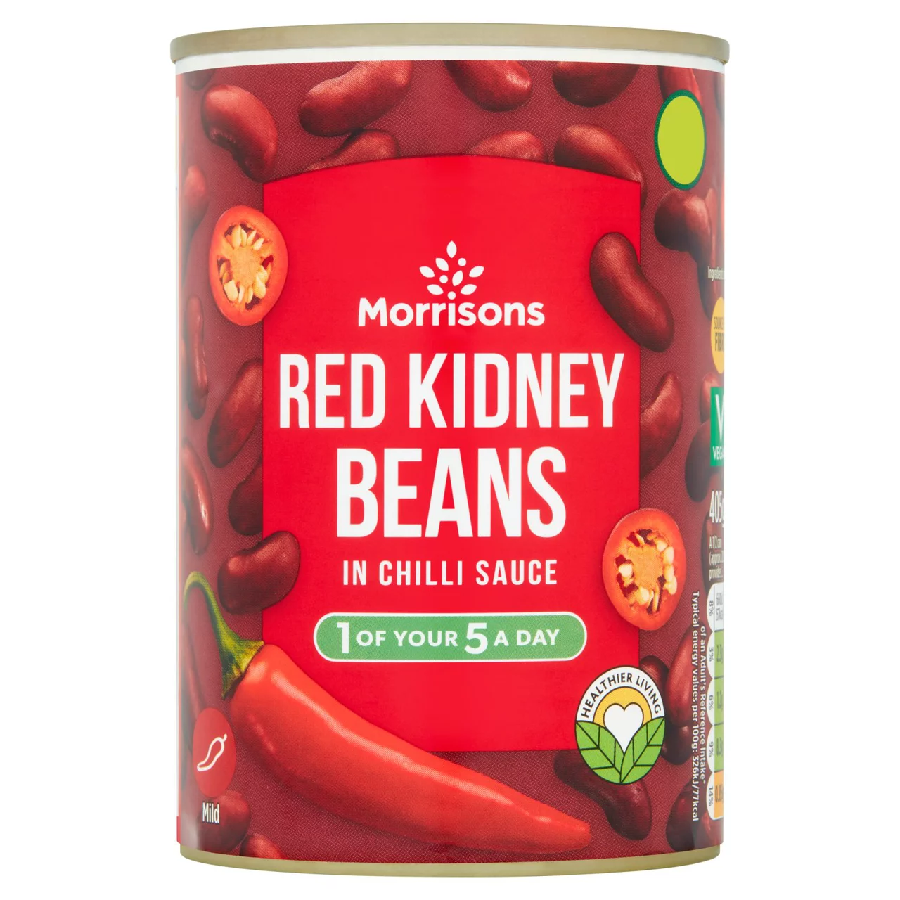 Morrisons Red Kidney Beans in Chilli Sauce 405g - Russells British Store