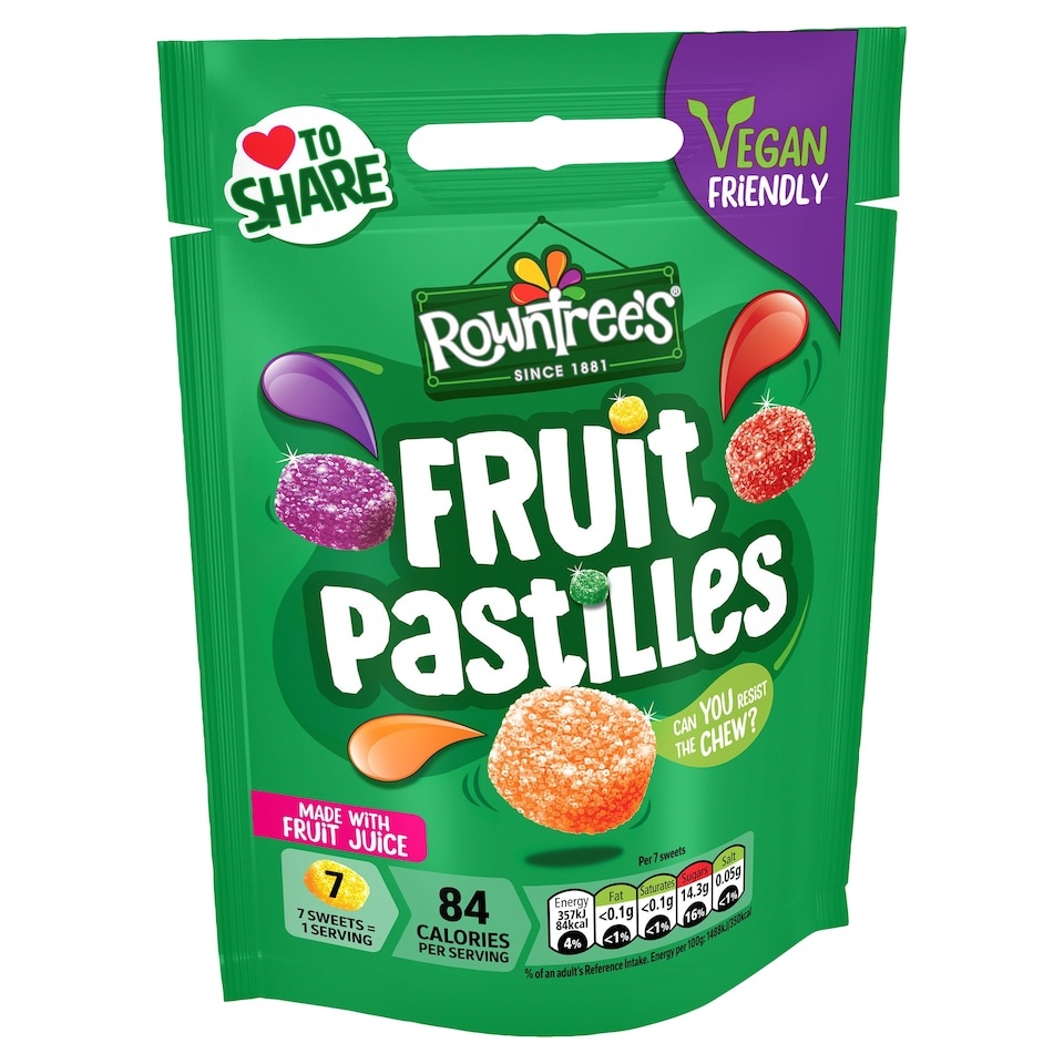 Rowntrees Fruit Pastilles 114g - Russells British Store