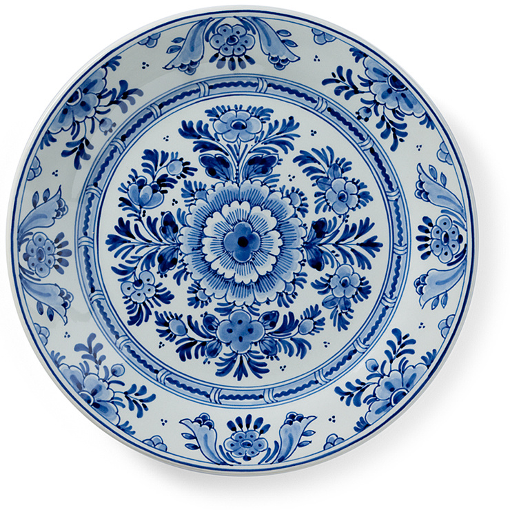 Delft Blue Plate Ø 25 cm - Meaningful Presents