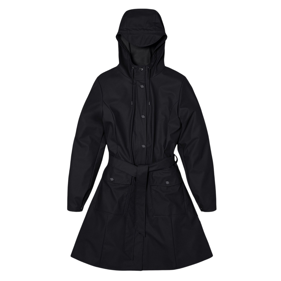 Rains Curve Jacket 18130 Black | Palazzo Domburg - Palazzo Domburg