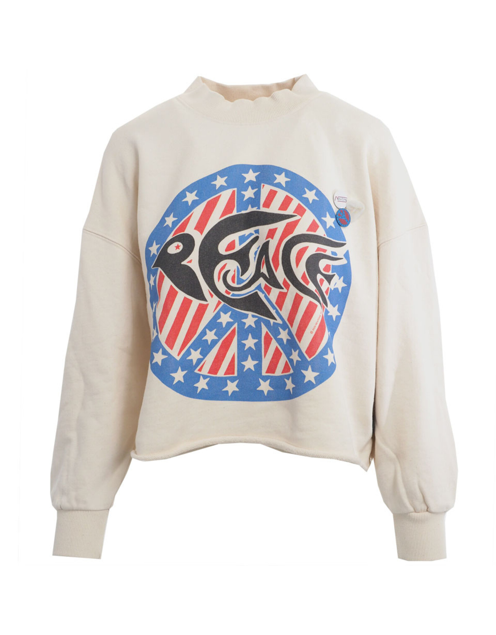Newtone Sweatshirt Porter peace Natural | Palazzo Domburg - Palazzo Domburg