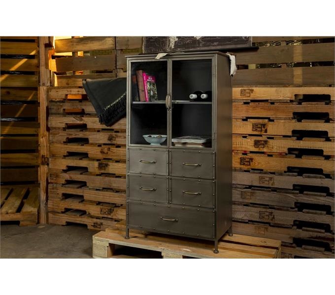 Industriële buffetkast 2.0 | Grijs - Rootsmann