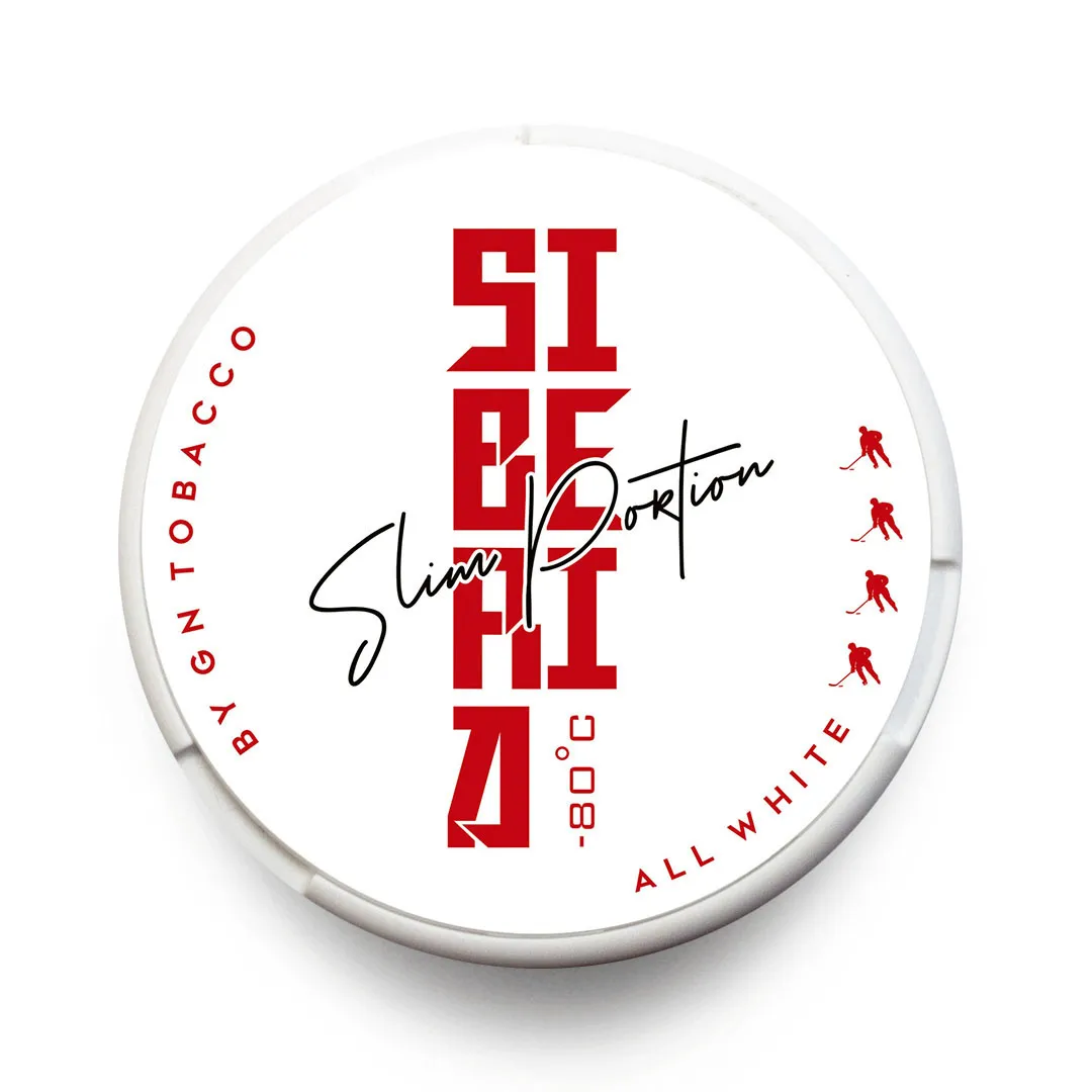 SIBERIA -80 ℃ All White Slim Nicotine - Europouches.com