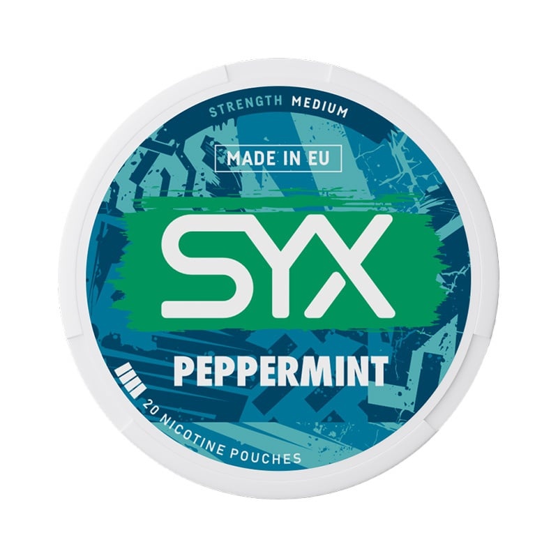 SYX Peppermint Medium Nicotine Pouch - Slim & Discreet - Europouches.com