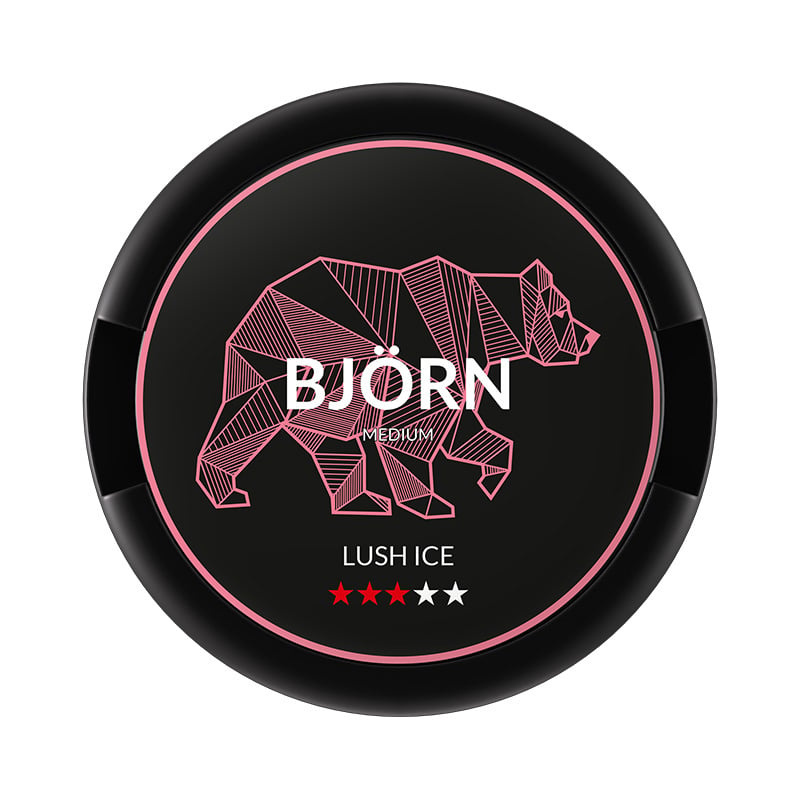 BJÖRN Lush Ice Medium: Refreshing Nicotine Pouches, 9.1mg - Europouches.com