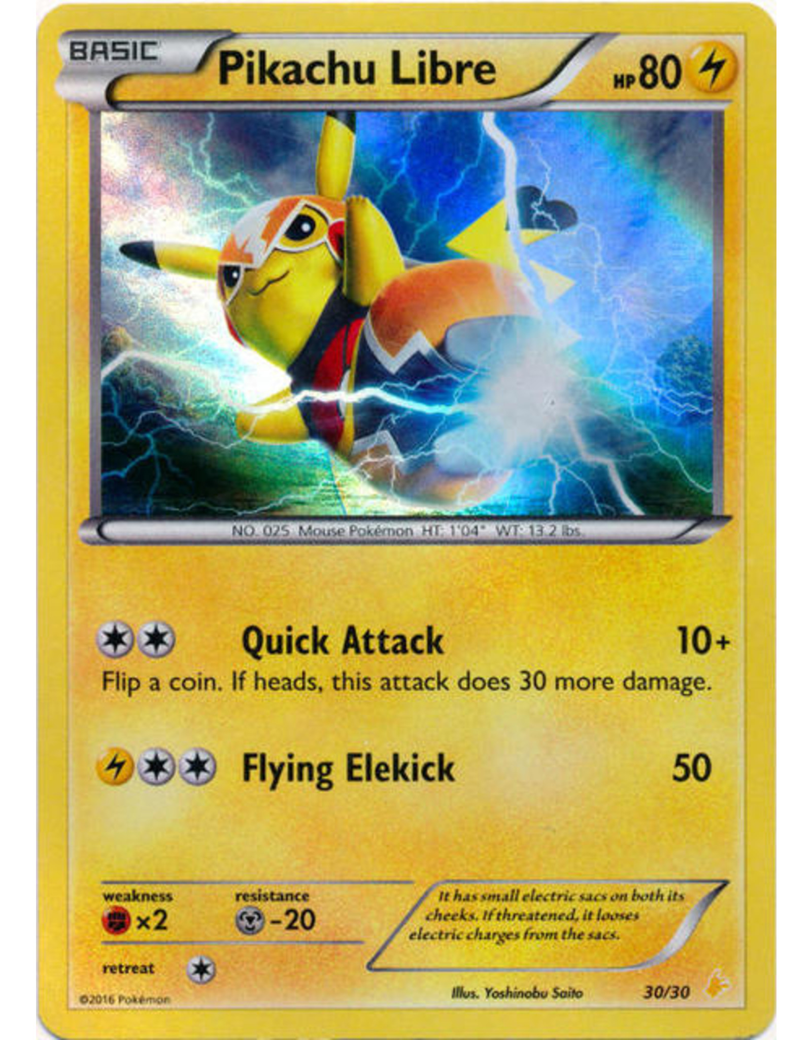 Pikachu Libre 30 30 Holo Promo LegendaryCards eu Pikachu Libre 30 30 Holo Promo LegendaryCards eu