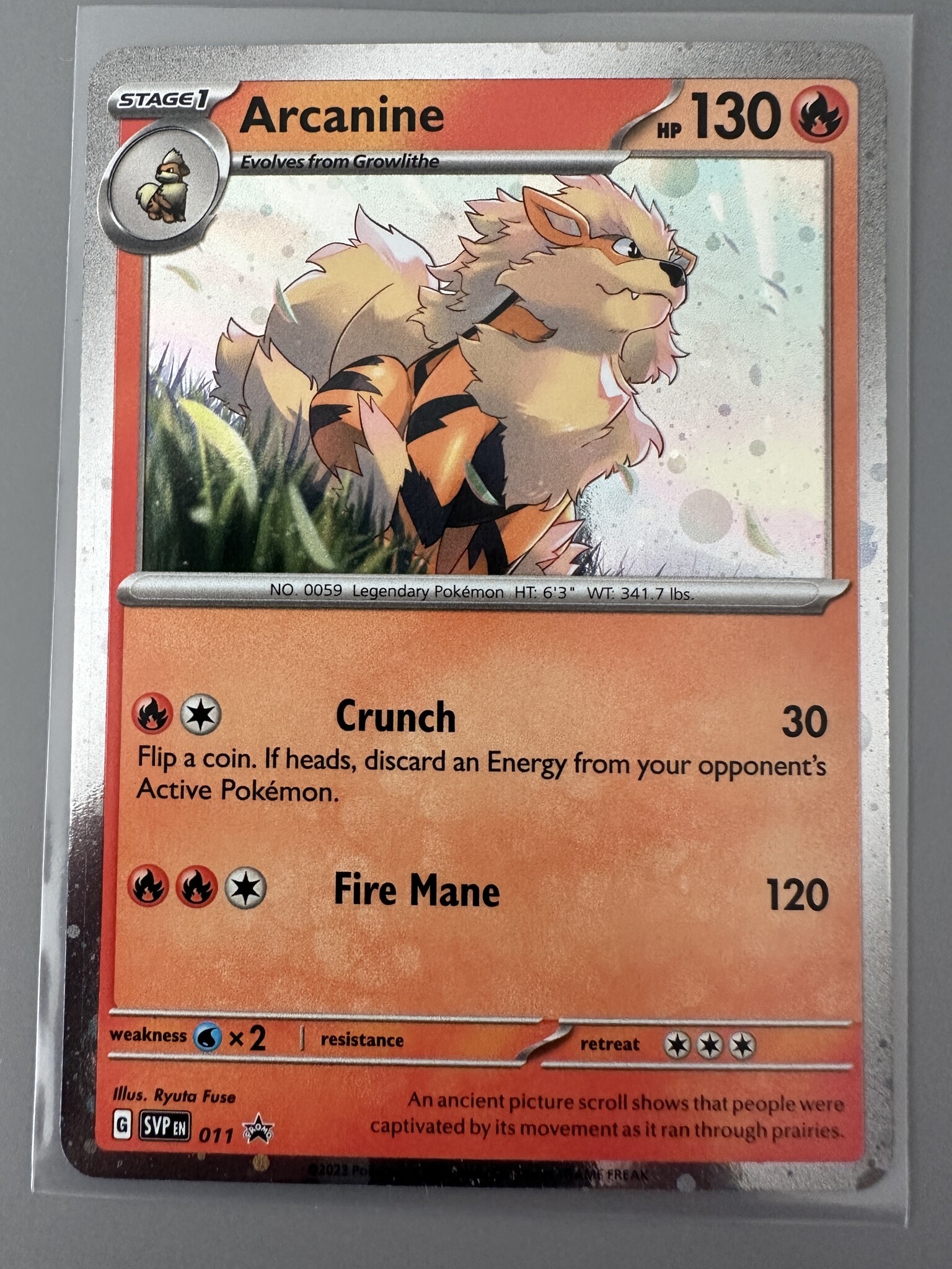 Arcanine SVP 011 - LegendaryCards.eu