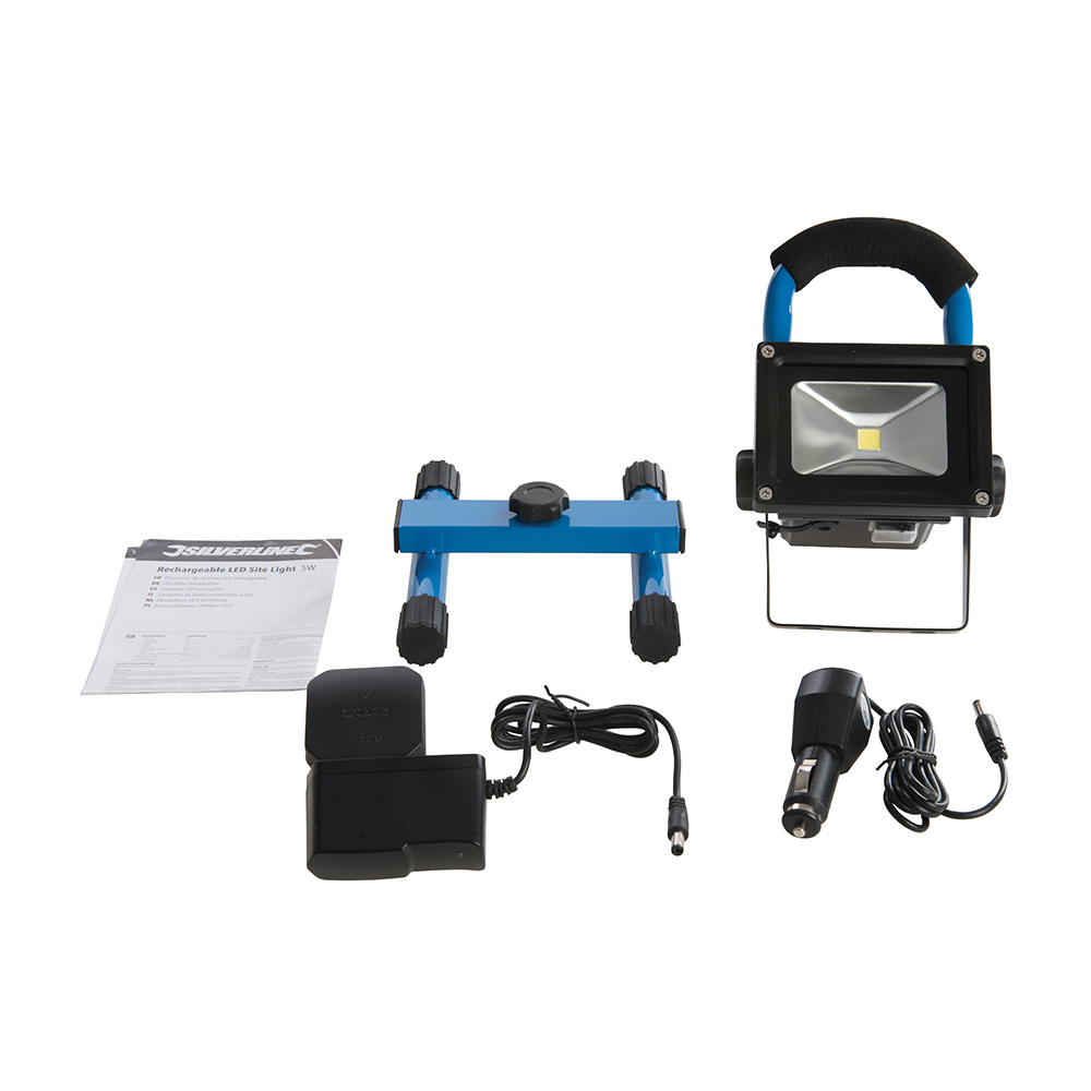 Silverline Oplaadbare LED werklamp 5 Watt - Goedkoopgereedschap.nl