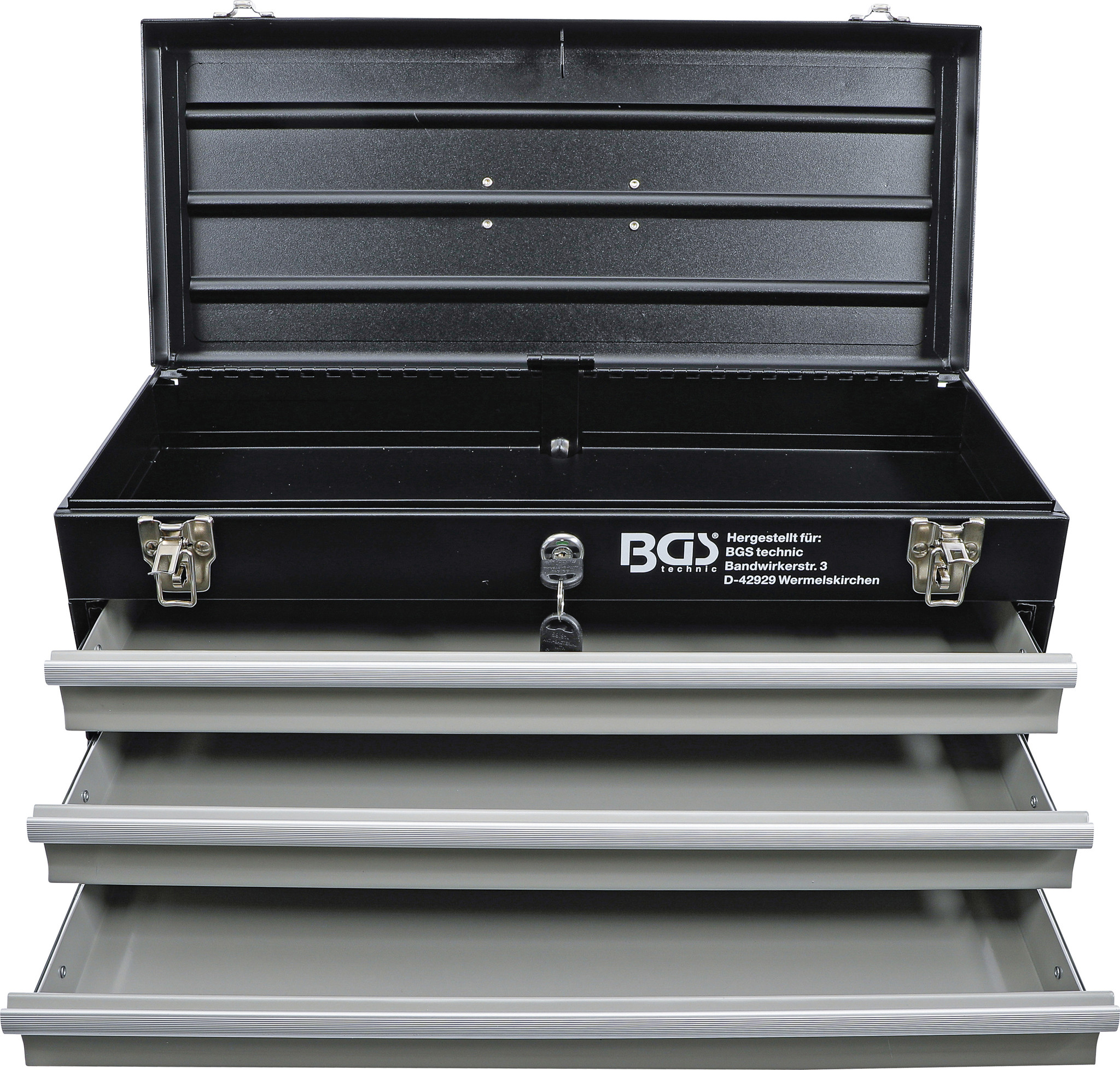 BGS Metalen gereedschapkoffer, leeg 3 schuifladen - Goedkoopgereedschap.nl