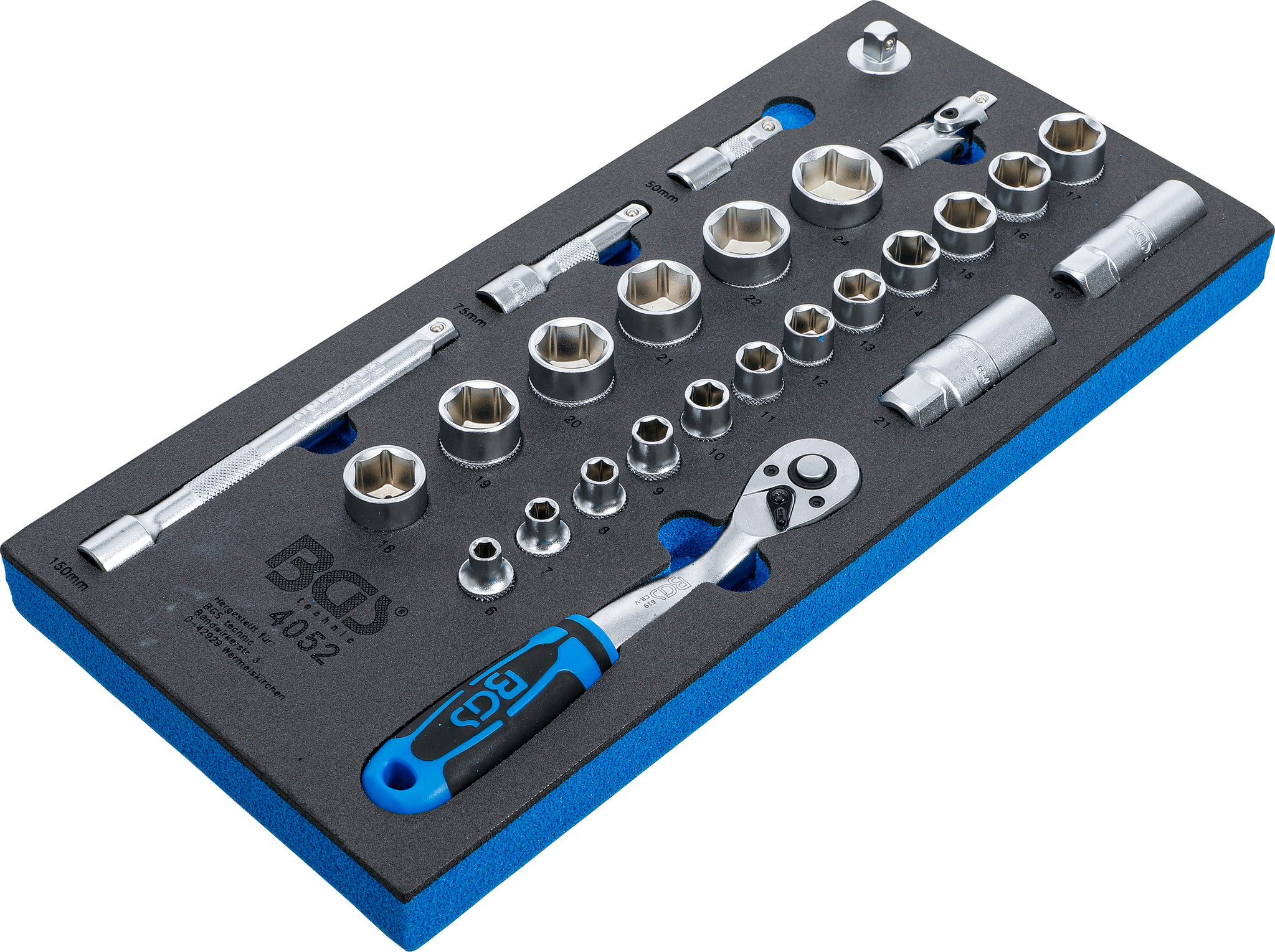 BGS Dopsleutelset 26 delig - Goedkoopgereedschap.nl