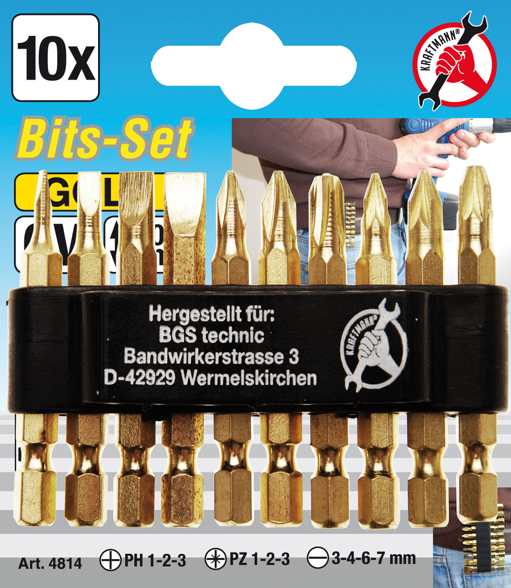 BGS Bitset "Gold" 10 delig - Goedkoopgereedschap.nl