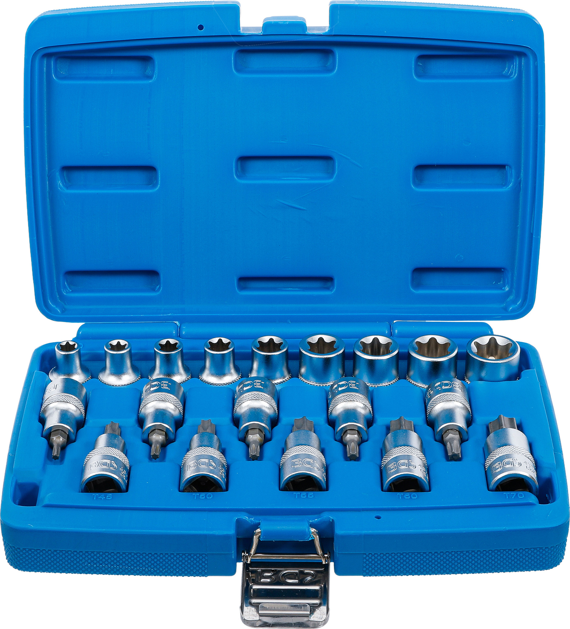BGS Dopsleutelbit en doppenset 1/2" Torx 19 delig - Goedkoopgereedschap.nl