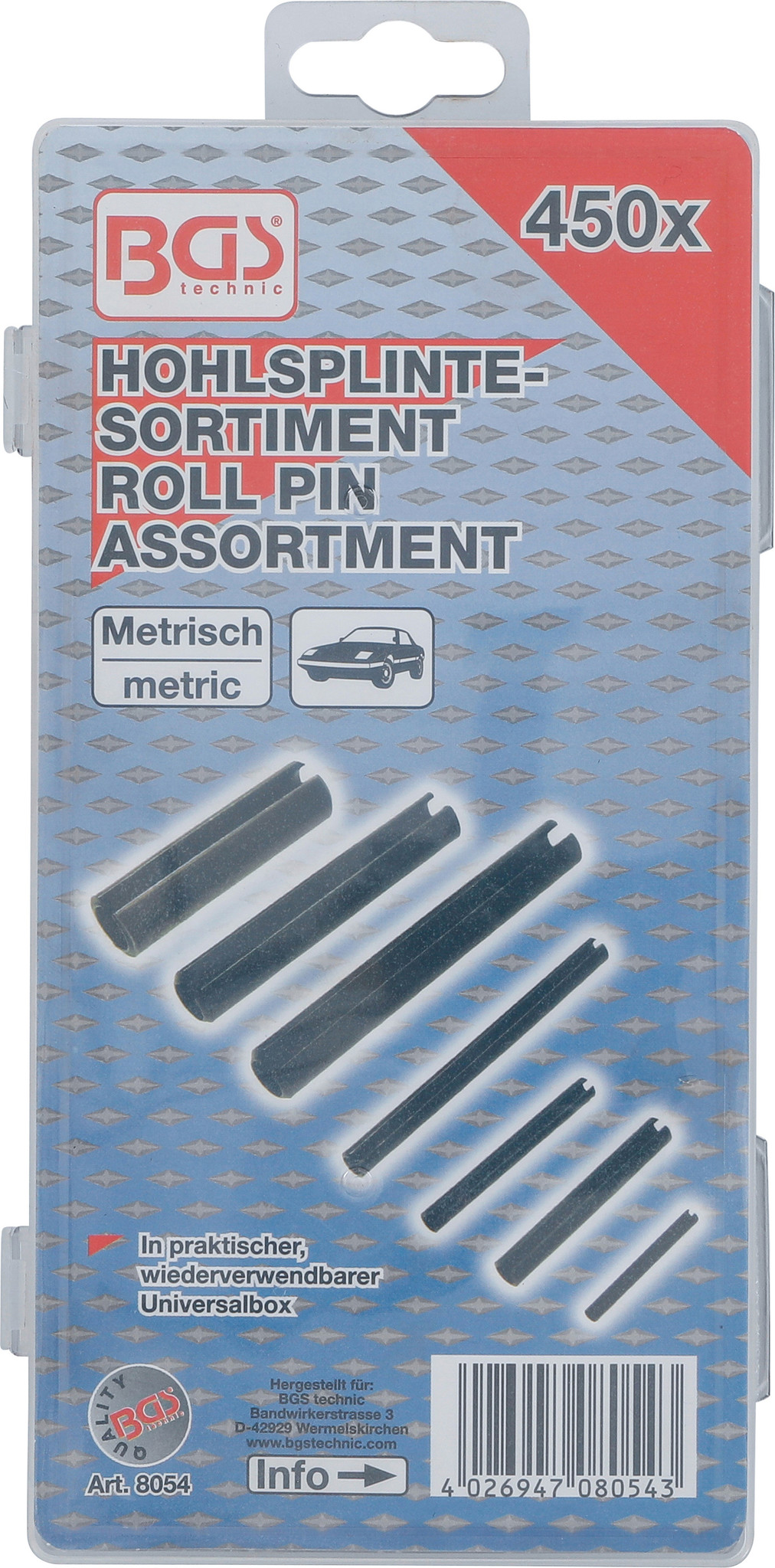 BGS Assortiment spanbussen 450 delig - Goedkoopgereedschap.nl