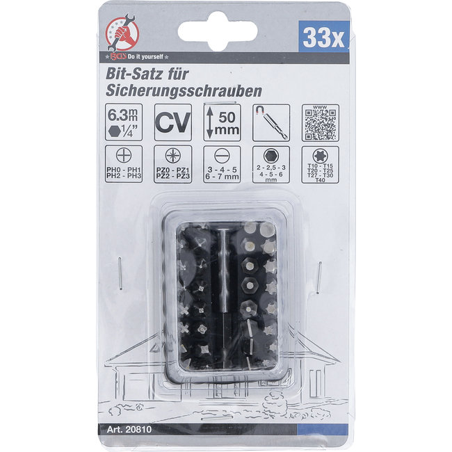 BGS Bitset voor veiligheidsschroeven 33 delig - Goedkoopgereedschap.nl