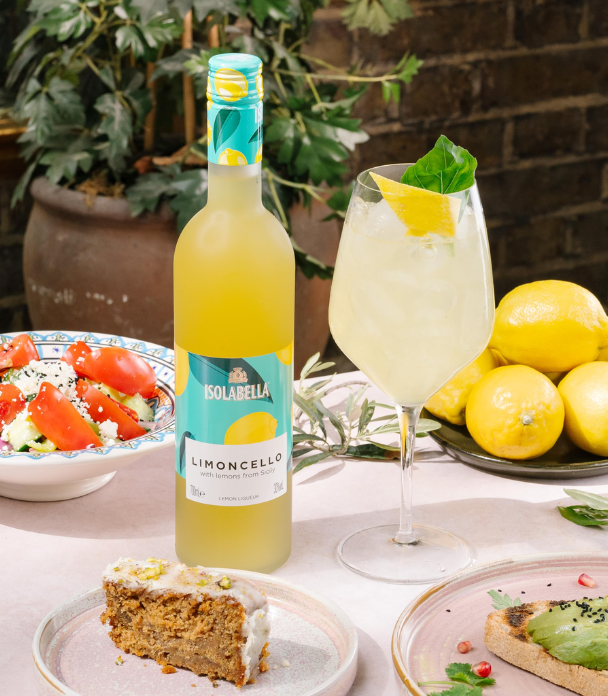 Isolabella Limoncello met Spritz glas | Drank Cadeau - Drank Cadeau