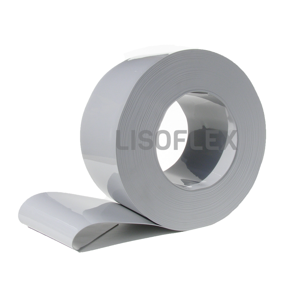 PVC op de rol 20 cm breed 2 mm dik rol a 50 meter Grijs - Strokengordijn