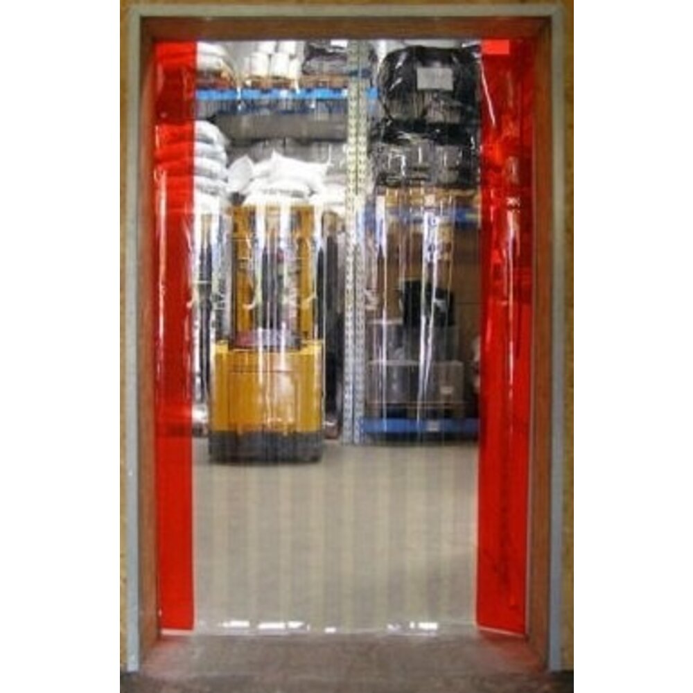 Strokengordijn op standaard Maat 98,4 x 250 cm - PVC Stroken 200x2mm ...