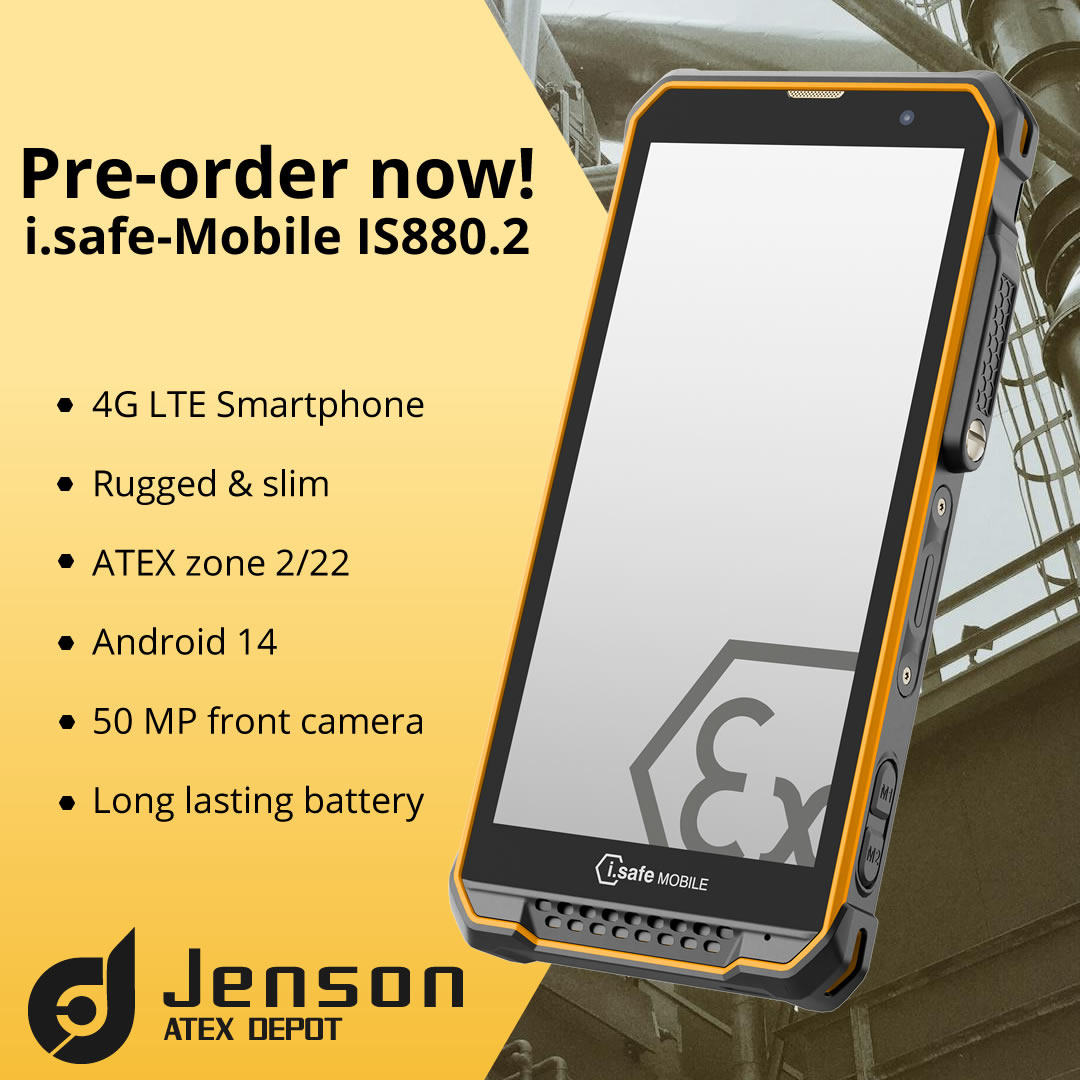 Introducing the I.safe Mobile Zone 2/22 IS880.2! - Jenson ATEX depot