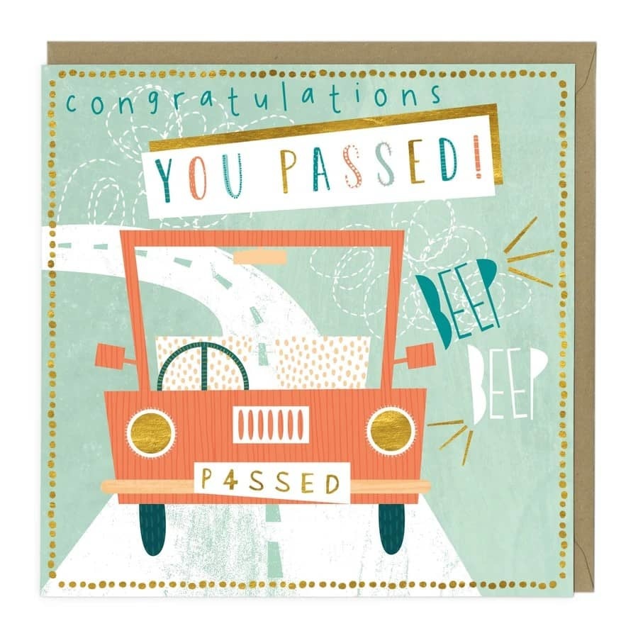 ‘Congratulations... You’ve Passed!’ Card - Seasons Green