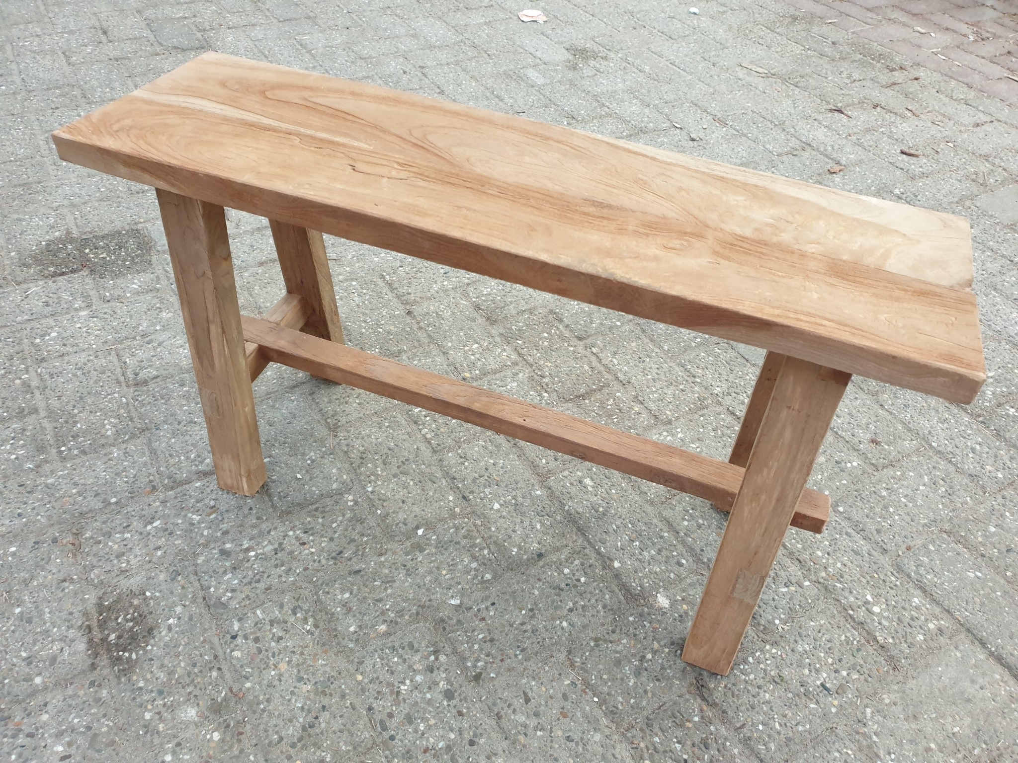 Houten bankje - 80 x 24 x 46 cm - wordt niet verzonden/alleen afhalen ...