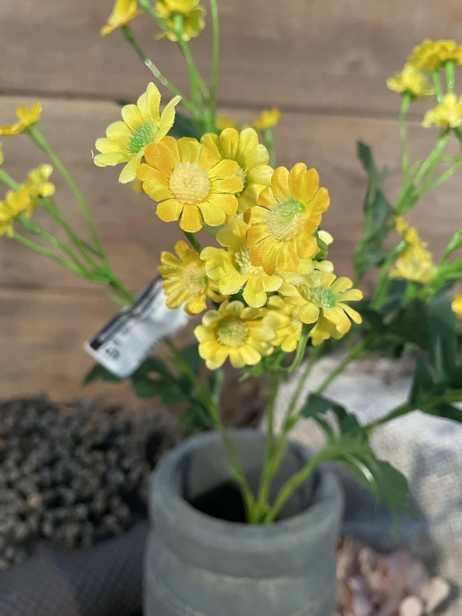 Gele margriet 60 cm - Woonwinkel Pommelientje