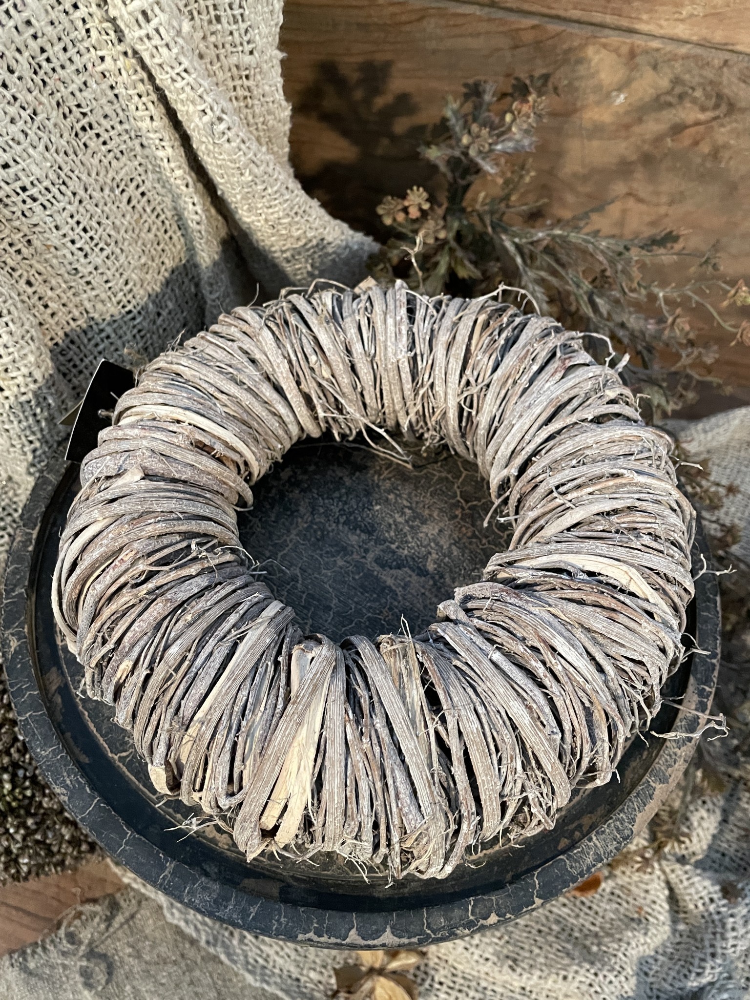 Krans - 19 x 19 x 5 cm - (binnenring 5 x 5 x 5cm) - Woonwinkel Pommelientje
