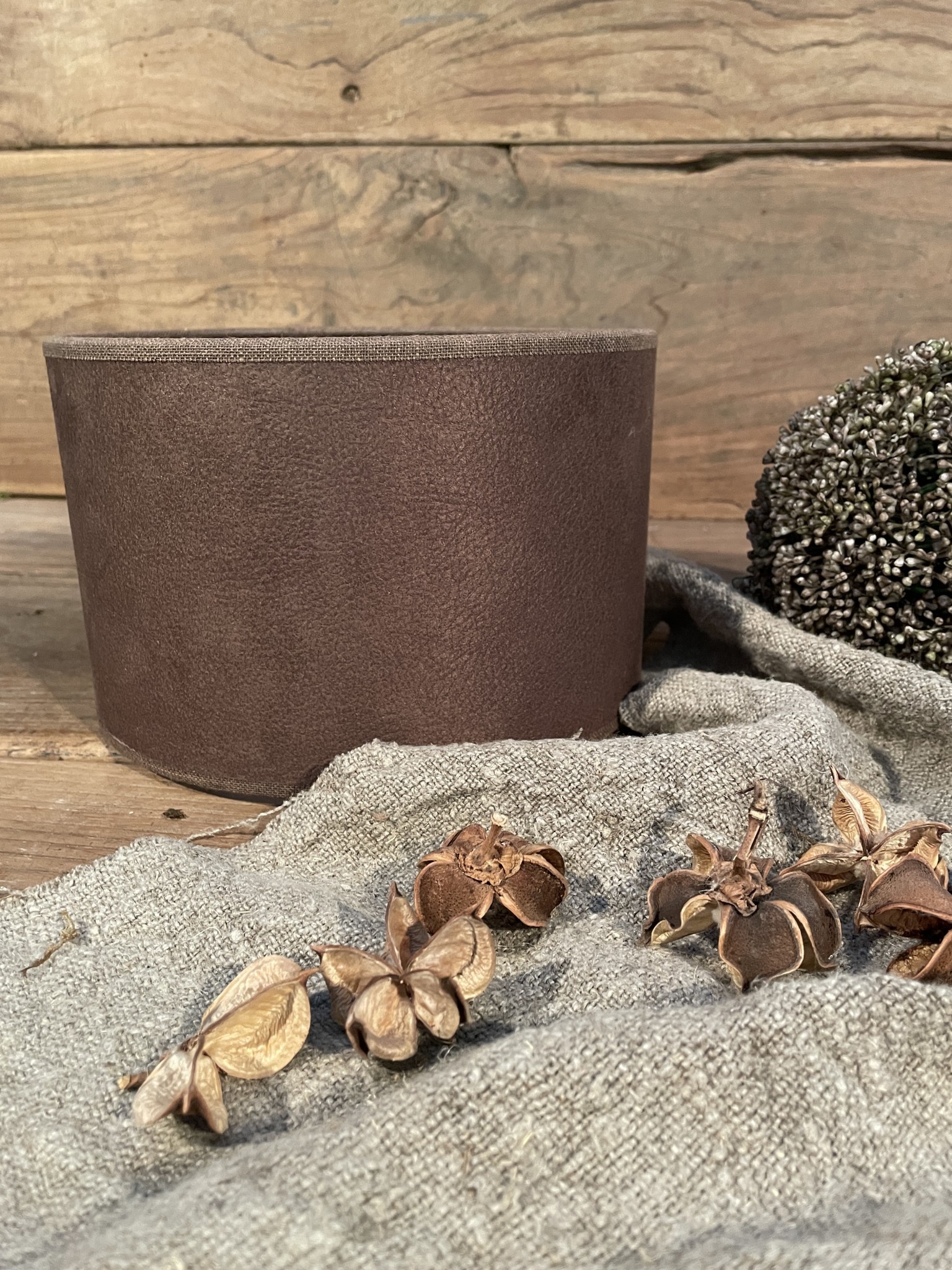 2027 - KKL - lampenkap - bruin croco - 20 x 13 cm - per stuk ...