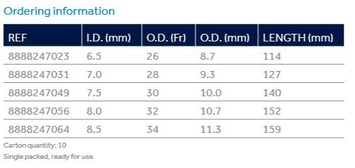 Shiley Nasopharyngeal Airway CH26 (10 Stuks) 0101007010 - QRS.nl