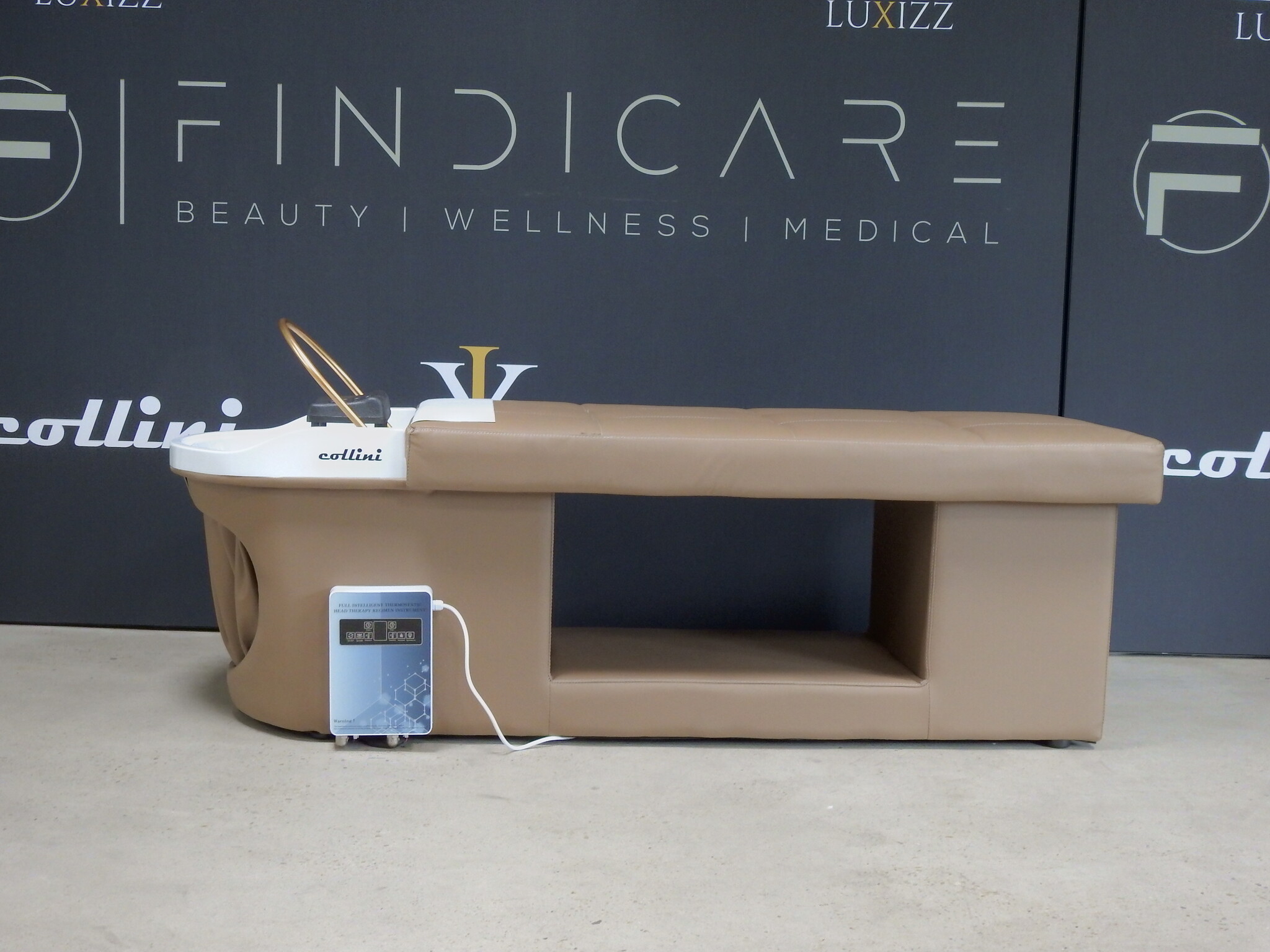 Professional Headspa Bench with Hair Steamer, Stool and Massage recess ...