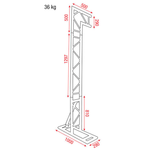 Showtec Mobile DJ Truss Stand - Dutch DJ Equipment