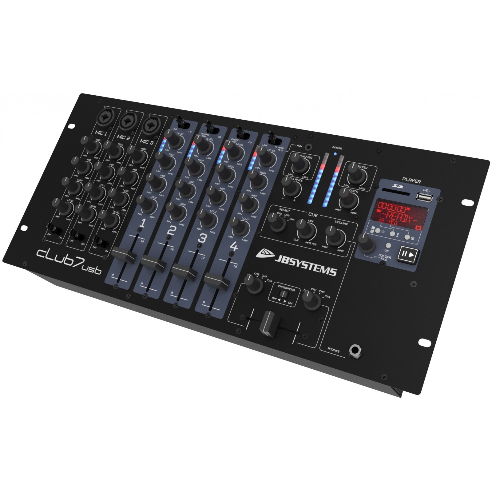 JB Systems CLUB7-USB DJ mixer - Dutch DJ Equipment