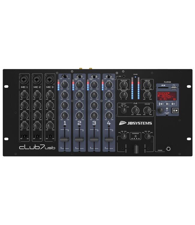 JB Systems CLUB7-USB DJ mixer - Dutch DJ Equipment