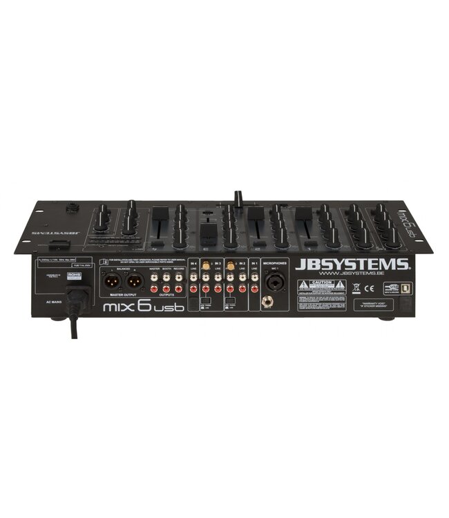 JB systems MIX6 usb DJ mixer - Dutch DJ Equipment