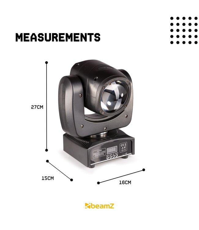 BeamZ Panther 85 RGBW LED Beam movinghead - Dutch DJ Equipment