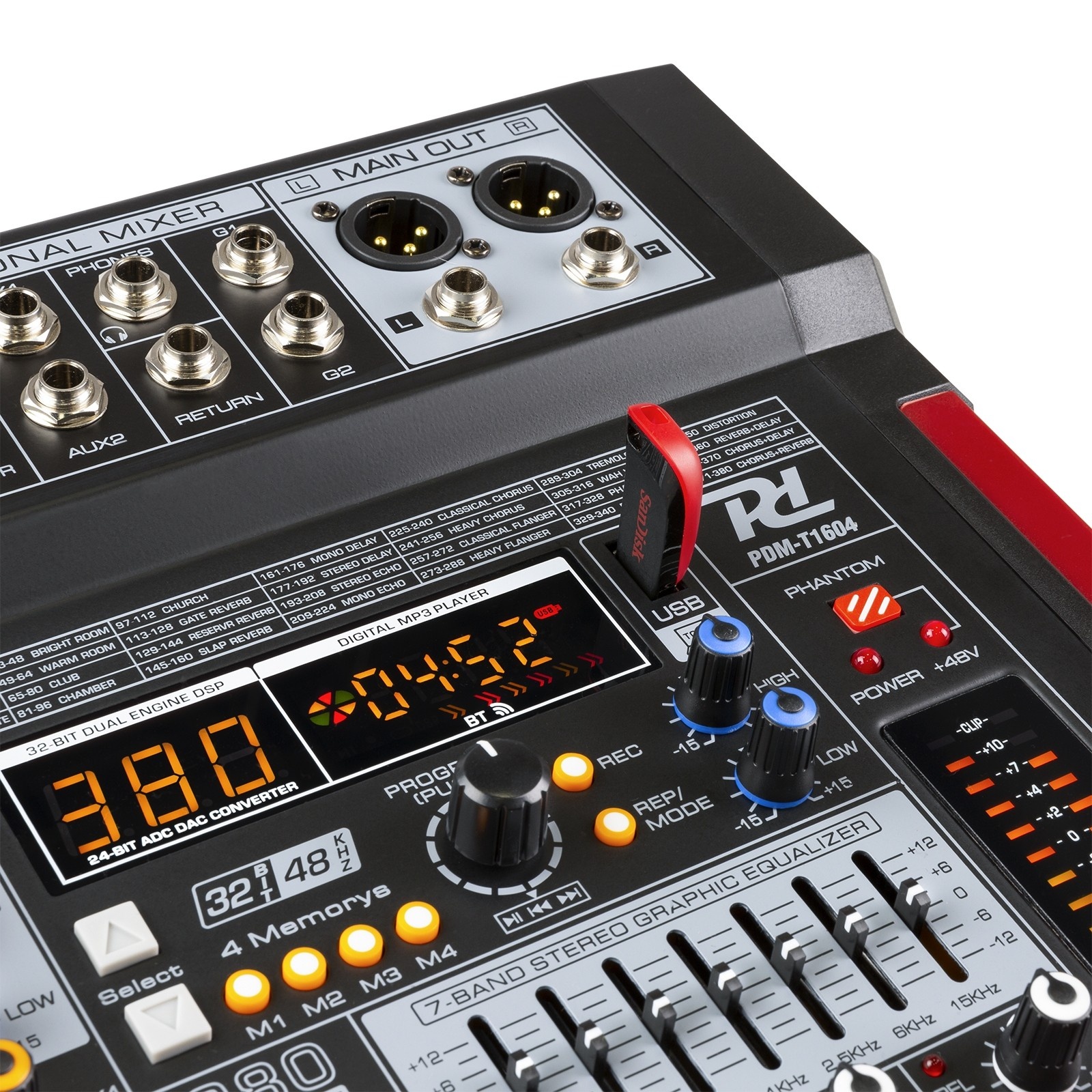 Power Dynamics PDM-T1604 studio mixer - Dutch DJ Equipment