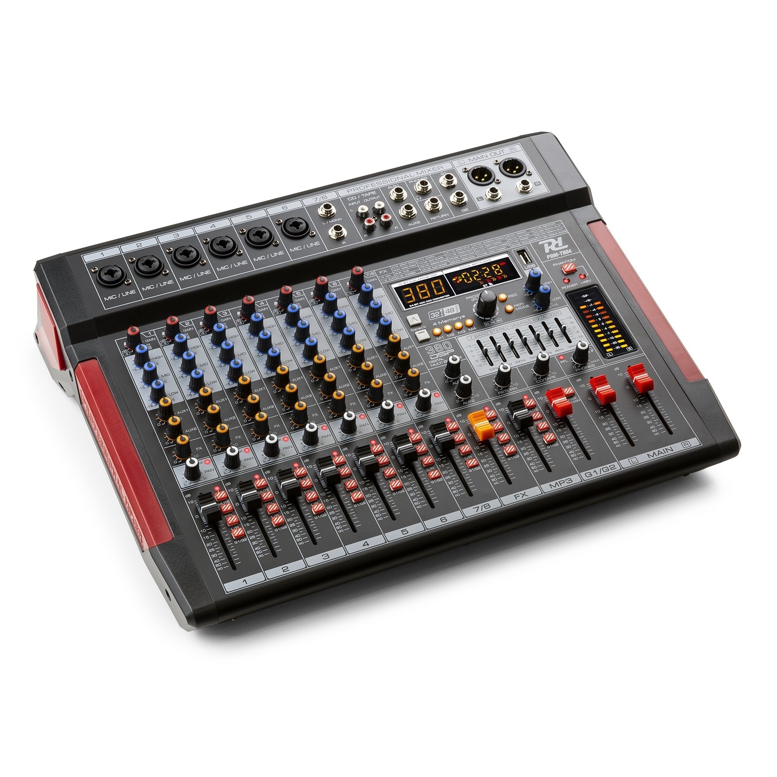 Power Dynamics PDM-T804 studio mixer - Dutch DJ Equipment