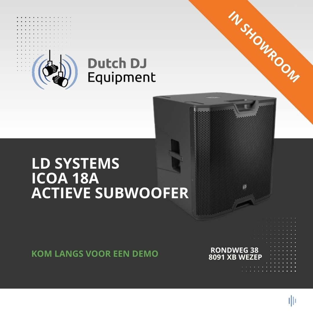 LD Systems ICOA SUB 18 A actieve subwoofer 18 inch - Dutch DJ Equipment
