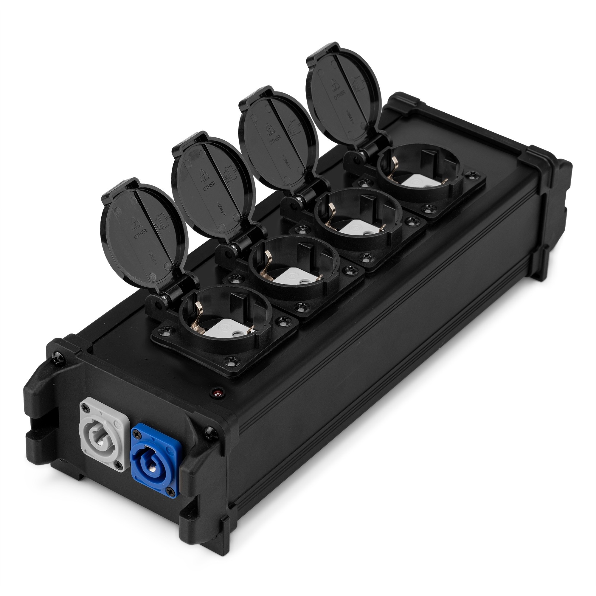 PD-connex SB40 Power Splitter Box P-Con IN/OUT - Dutch DJ Equipment