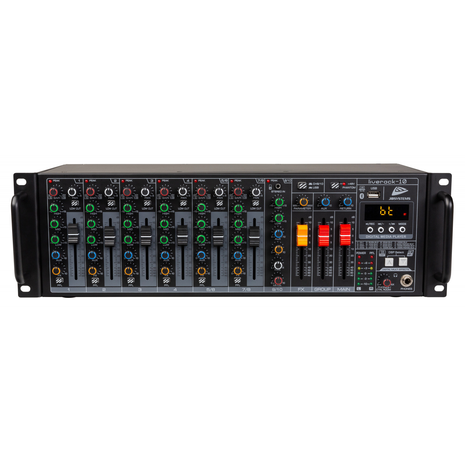 JB systems Liverack 10 19 inch rack mixer - Dutch DJ Equipment