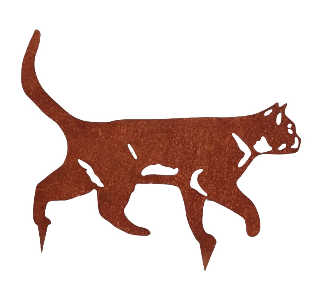 Tuinsteker lopende Kat Sammy H21 x B24cm - Avantius